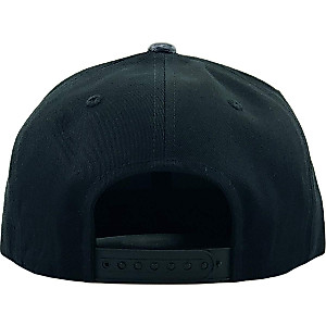 KNW-1469AZ BLK Aztec Snapback Hat Blank Cap Cotton & Wool Blend Flat Visor