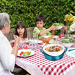 Pinnacle Insulated Casserole Dish with Lid 3 pc. set 2.6/1.25/.6 qt. Elegant Hot Pot Food Warmer/Cooler - Large Thermal Soup/Salad Serving Bowl- Stainless Steel –Best Gift Set for Moms –Holidays Teal