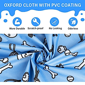 Docuwee Foldable Round Dog Kids Swimming Pool Cover, for 48" Collapsible Outdoor Pool, PVC Coating Waterproof and UV Protection, Leakproof Washable Kiddie Dog Small Pool Cover