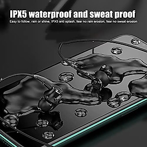 Yunseity Bluetooth Neckband Headphones, Wireless Stereo Noise Cancelling Earphones with 100 Hours Battery Life, Magnetic Lightweight Sports Headset Voice Assistant, for Running Workout