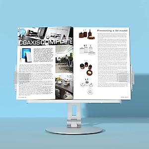 Gearking Book Stand for Reading 360° Rotate Adjustable Book Holder Multi Heights Angles Adjustable Cooking Bookstands for Child Textbook/Recipe/Magazine/Ipad