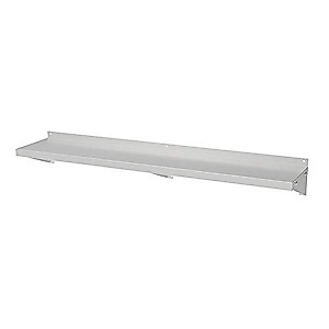Sunrise Commercial 430 Stainless Steel Kitchen Wall Shelf, NSF Certificated, Wall Mounted, Solid Shelving for Restaurants, Bars & Hotels (12" x 60")