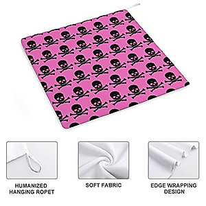 Lurnise Hand Towel Skull Hand Towels Dish Towel Lanyard Design for Bathroom Kitchen Sports