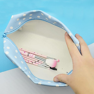 Rondlaho Kawaii Travel Cosmetic Bag with Hair Band