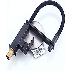 Kitchen & Bath Fixtures Taps Faucet,EuropUPC Kitchen Faucet Black Ancient Sink Hot and Cold Water Faucet Rotating Stainless Steel Sink Spring Faucet