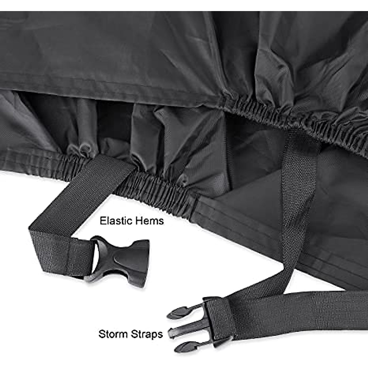 Maveek Bycicle Cover for 2 Bikes Waterproof Cycle Dirt Bike Outdoor Rain Dust Snow Water Wind Sun Resistant UV Protection Winter Summer Cold All Weather Indoor Garage Storage Road Mountain Bike(Black)