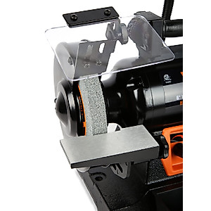WEN BG625V 2.5-Amp 6-Inch Variable Speed Bench Grinder with Flexible Work Light , Black