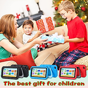 YESTEL Kids Tablet 7" Android 11 Tablets Urtra-Responsive Tablet for Kids 2GB RAM 32GB | Shock- Proof Case | Reversible Stand | and More - Black