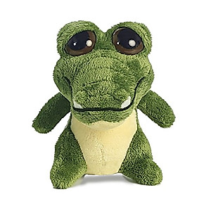 Aurora World Dreamy Eyes Plush Green Gator with Bubble Sound - 17104, 5 inches