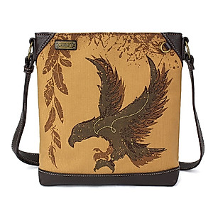 Chala Handbags Eagle Safari Canvas Crossbody Bag Purse