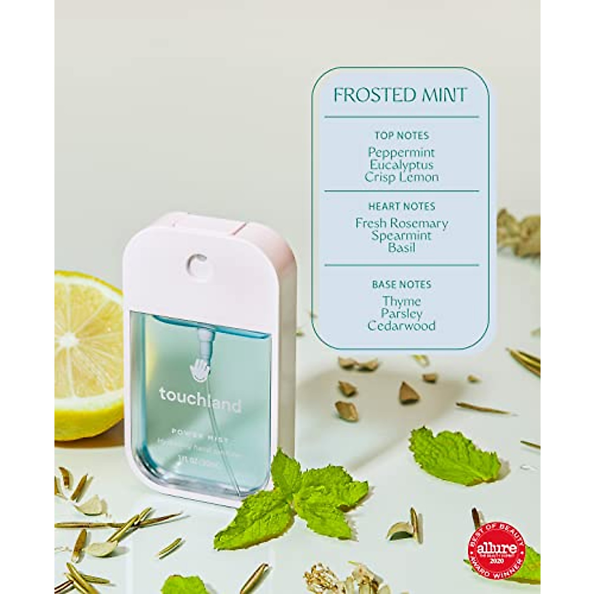 Touchland Power Mist Hydrating Hand Sanitizer FRESH 3-PACK | Mint, Citrus, Lemon Lime | 500-Sprays each, 1 FL OZ (Set of 3)