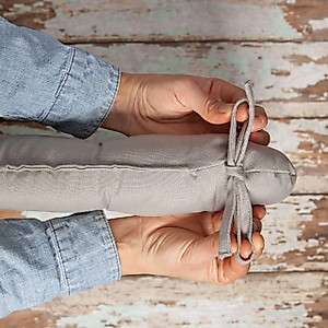 Now Designs Renew Collection Padded Chair Cushion, 1 Count (Pack of 1), Cobblestone Grey