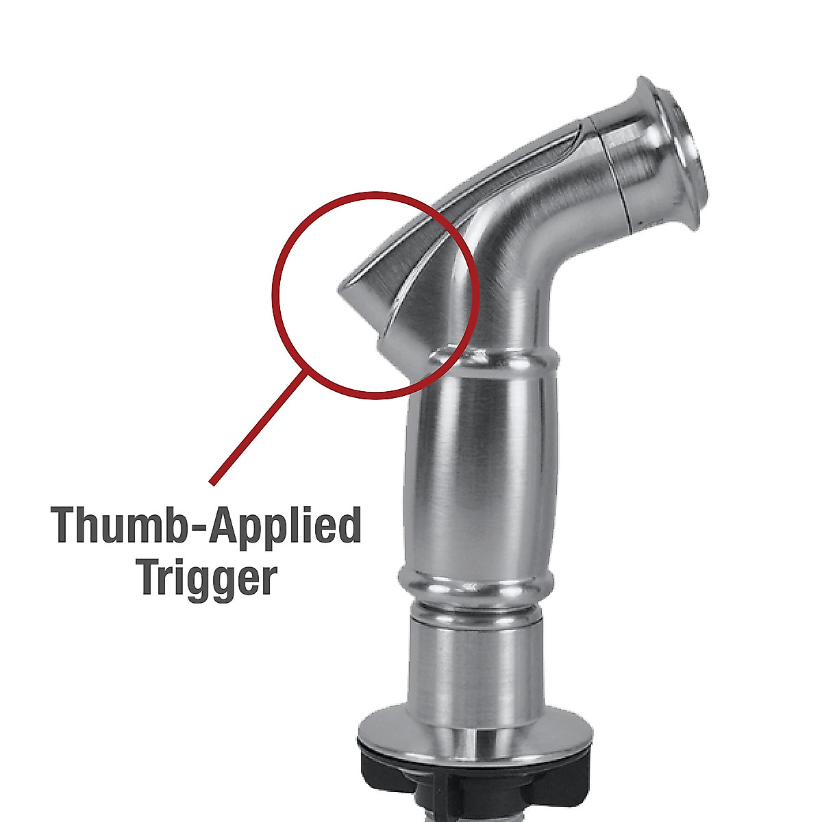 Danco, Brushed Nickel, Universal Decorative Side Spray and Hose, 1-Pack (89216), Pack of 1