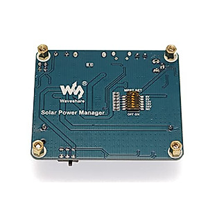Waveshare Solar Power Management Module for 6V~24V Solar Panel Support Solar Panel/USB Connection Battery Charging with MPPT Function and Multi Protection Circuits