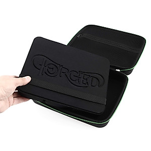 Forged Dice Co. Dice Box and Dice Tray with Removable Dice Holder - Storage Box Holds up to 300 Metal or Plastic Polyhedral Dice - Compatible with DND and Dungeons & Dragons Game Dice - Green