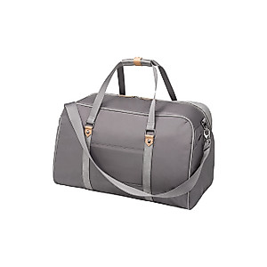 Petunia Pickle Bottom Inter-Mix Live for The Weekender Travel Bag | Travel Diaper Bag | Baby Diaper Bag | Stylish Bag and Organizer | Sophisticated Spacious for On The Go Parents – Matte Grey/Black