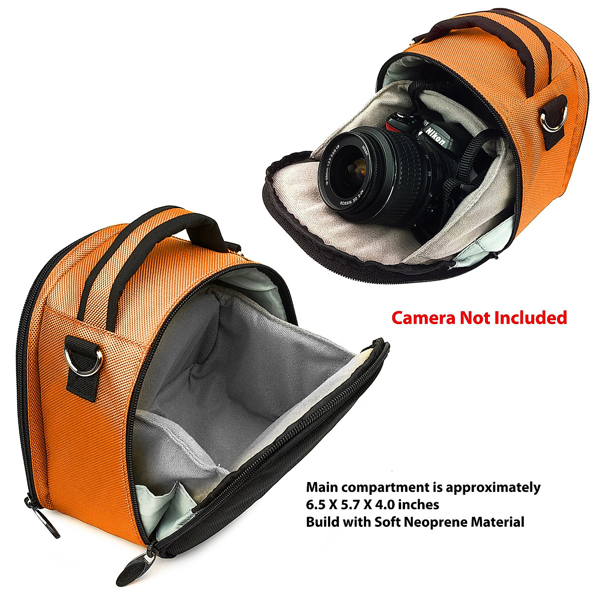 Laurel Travel Camera Bag Case For Canon EOS, 5Ds, 5Ds R, 7D Mark II, Mark 3 EF DSLR Camera