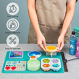 ISTOYO Resin Heating Mat, Resin Molds Heating Pad, Resin Curing Machine, Epoxy Resin Dryer with Time Adjustment Function for Epoxy Molds, Resin Supplies, Silicone Molds