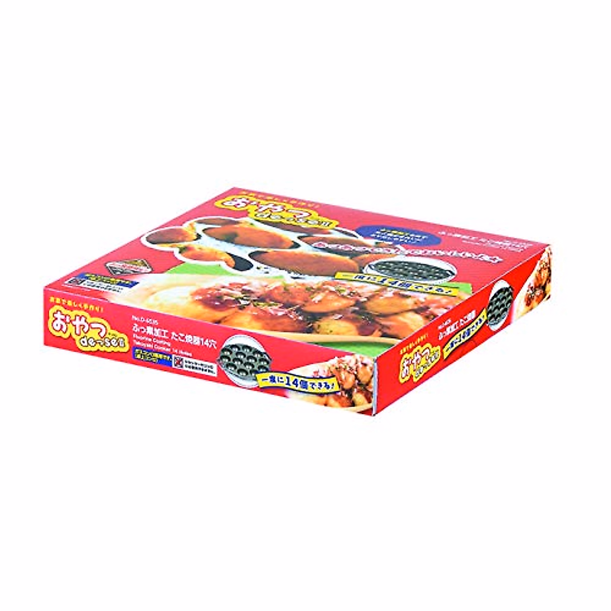 Pearl Metal D-6535 DECSEII Fluorine Processed Takoyaki Pan, 14 Holes