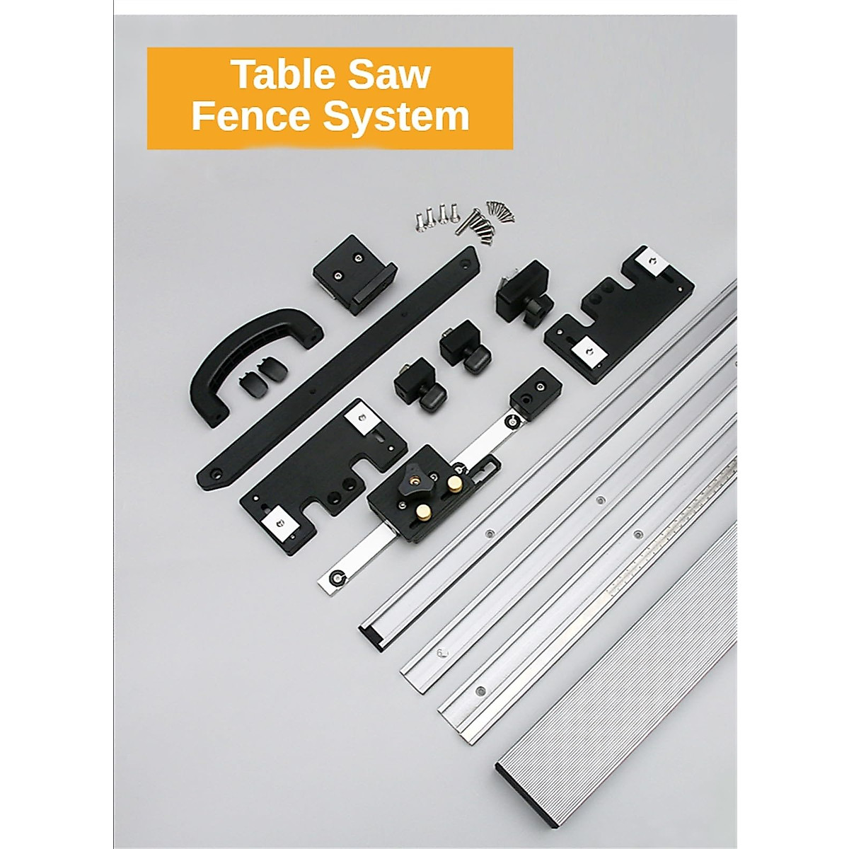 New Aluminum Alloy Table Saw Fence System，31.5/40inch Flip Modification Router Circular Saw Fence, DIY Wood Working Tools And Accessories (Size : 1000mm)