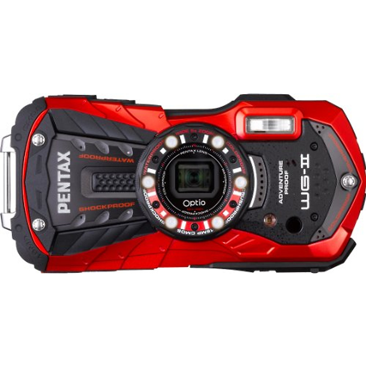 Pentax Optio WG-2 Digital Camera, Vermillion Red