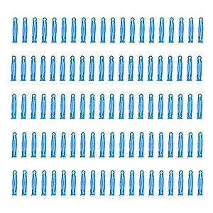 Camidy 100pcs Disposable Umbilical Cord Clamp Whelping Kit Welping Box for Puppy Kittens Cow Livestock Sheep