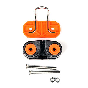 Mxeol Kayak Rope Cleat for Sailboat Hardware Hunting Climbing Sticks Cam Cleats Fast Entry Maximum for Line Sizes 5/8 Inch (W/Leading Ring)