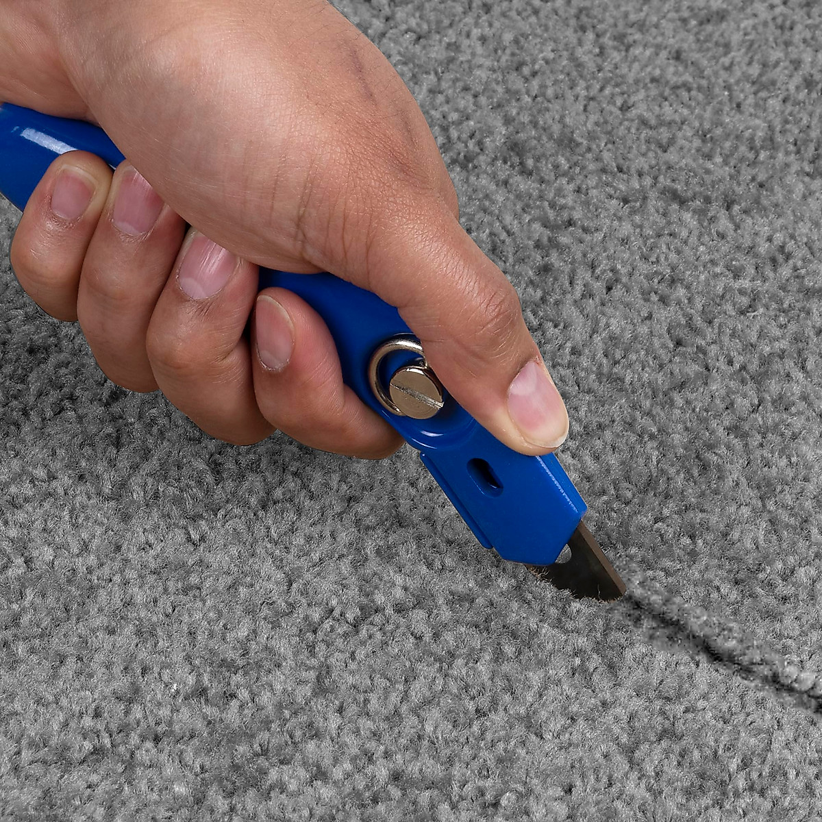 Capitol 110701 Fixed-Blade Pro Carpet Knife, 1" x 3.75" x 9.25", Blue