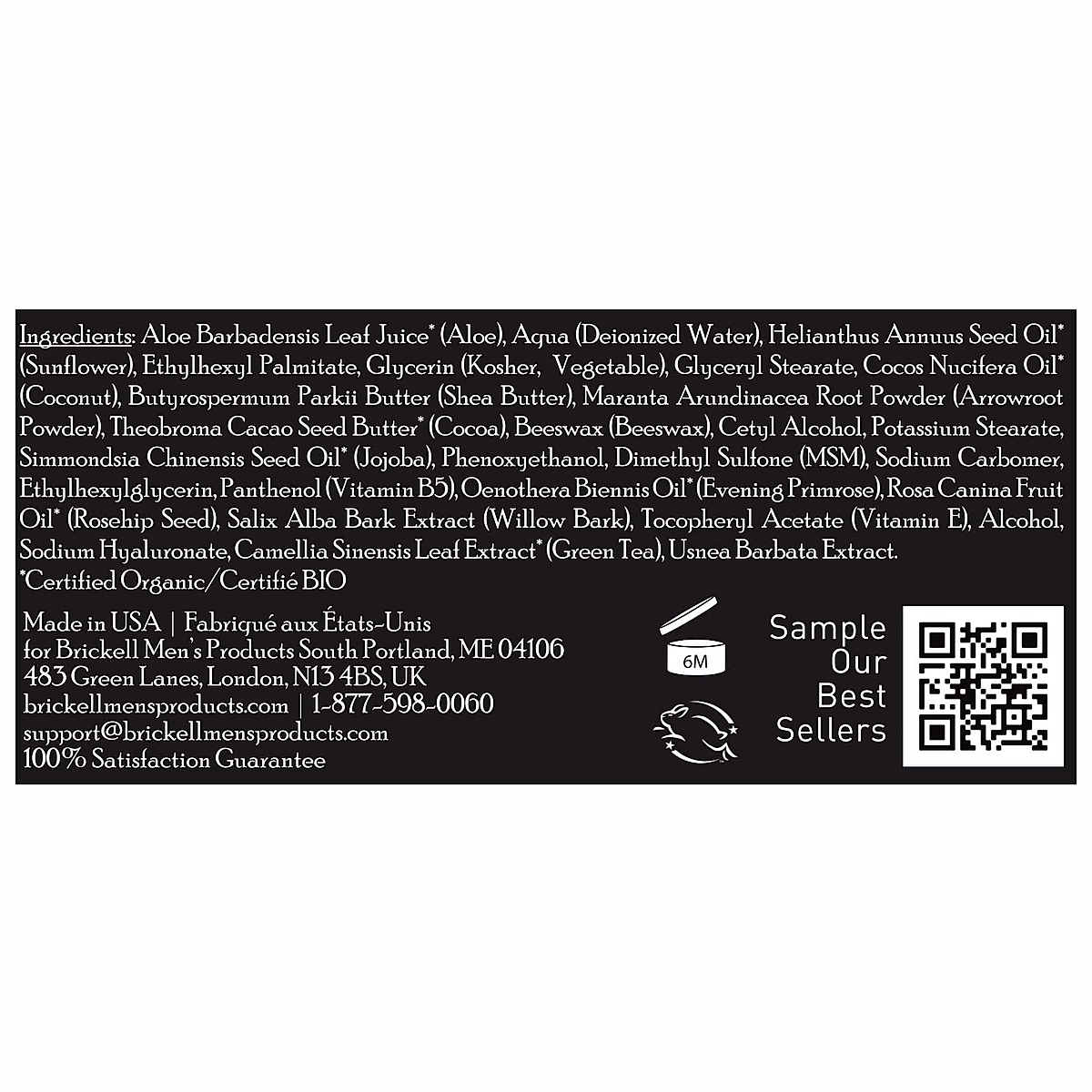 Brickell Men's Revitalizing Anti-Aging Cream For Men, Natural and Organic Anti Wrinkle Night Face Cream To Reduce Fine Lines and Wrinkles, 2 Ounce, Unscented