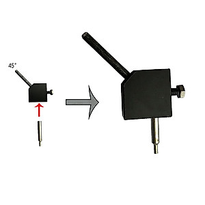 45 Degree Angle Converter for Gem Faceting Machine Jade Grinding Faceted Manipulator Gemstone Angle Polisher Parts (Dia. 6.0MM)