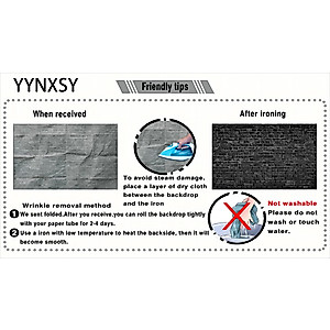 YYNXSY 7X5FT Black Brick Wall Background Photography Props Brick Birthday Party Decoration Background Photography Studio Decoration Background Room Decoration bannerYY-1