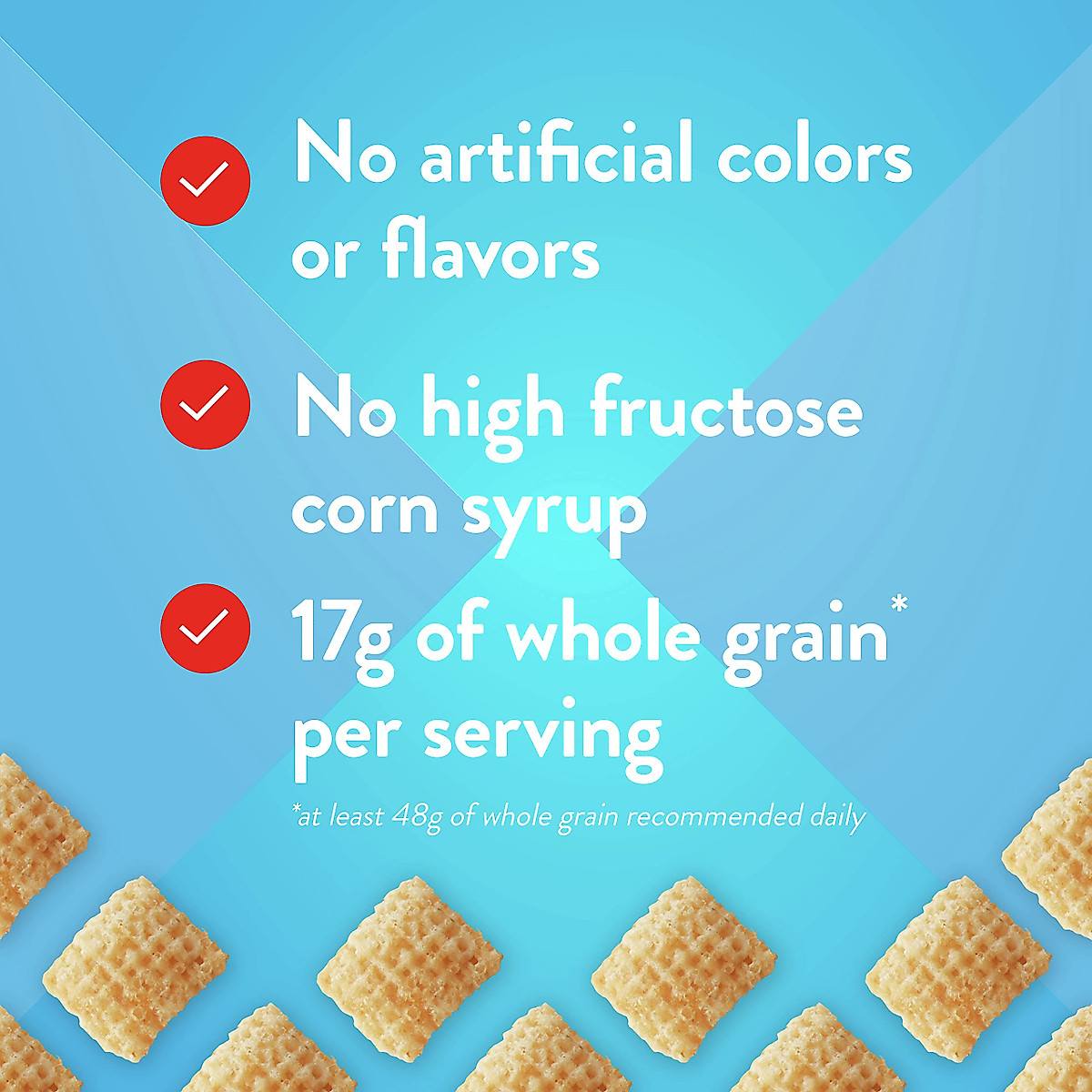 Rice Chex Gluten Free Breakfast Cereal, Made with Whole Grain, Family Size, 18 oz