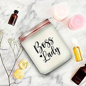 Volufia Boss Lady Gifts for Women - Boss Day Gifts, Boss Leaving Gifts for Boss - Boss Candle Birthday Gift for Boss Female, Manager, Her - Funny Lavender Scented Candle