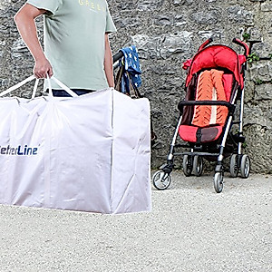 Extra Large Storage Bag - Heavy Duty 45x22x16 Inches Huge Tote Duffel with Max Load of 100 lbs. (45kg) - Tear-resistant & Water-resistant Polypropylene Woven Cloth, With Zippers