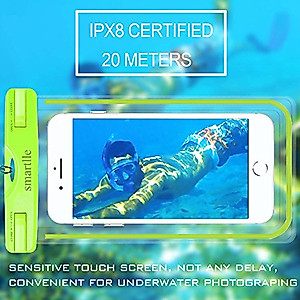 smartlle Waterproof Phone Pouch, Universal Waterproof Phone Case, Dry Bag Outdoor Beach Bag for iPhone 13 12 11 Pro Max XR SE XS 8 7 6S Plus, Samsung Galaxy, Moto, and Other Phones Up to 6.9''-4 Pack