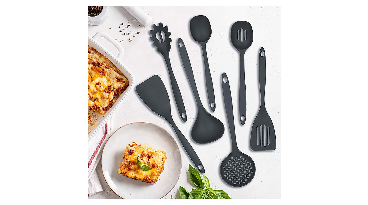 Glad 7-Piece Nylon Utensils Set for Nonstick Cookware