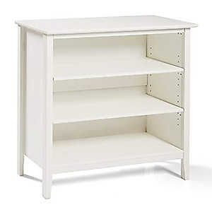 Alaterre Furniture Simplicy Under Window Bookcase, White