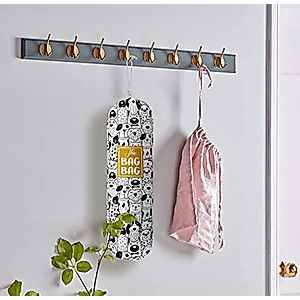 Grocery Bags Holder Organizer For Shopping Bags，Wall Mount Plastic Bags Storage Container Dispensers, Pet Lovers Home Kitchen Gifts For Women, Family, Friends, Dog Mom, Dog Dad