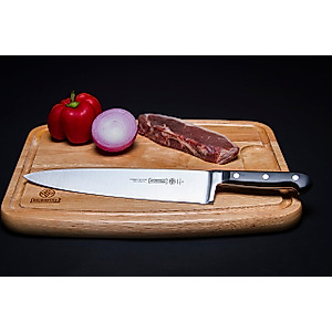 Mundial 5100 Series Black Cooking Knife, 10-Inch Chef's Knife, Polycarbonate Handle, for meat and vegetables, Fully Forged Carbon Stainless Steel