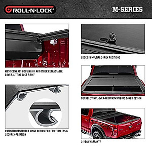 Roll N Lock M-Series Retractable Truck Bed Tonneau Cover | LG449M | Fits 2009 - 2018, 2019 - 2020 Classic Dodge Ram 1500/2500/3500 8' 2" Bed (98.3")