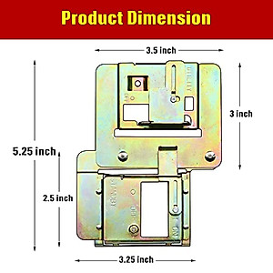Generator Interlock Kit Compatible with Siemens and Murray, ECSBPK03 Mechanical Interlock Kit Between The Main Breaker Powered by Utility Power and Generator Powered by Standby Power.