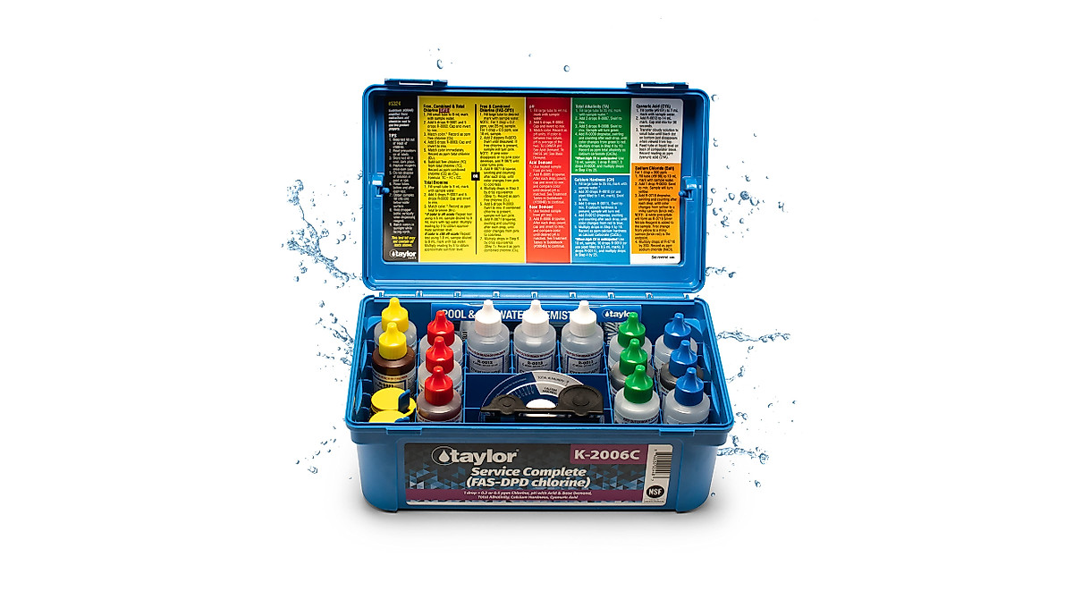 Taylor K-2006C Pool Water Test Kit - Accurate Testing Made Easy