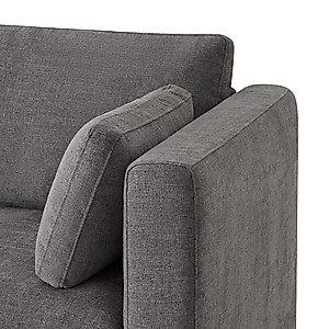 CHITA Oversized Modular Sectional Fabric Sofa Set, Extra Large U Shaped Couch with Reversible Chaise, 146 inch Width, 6 Seat Modular Sofa with Storage Ottamans, Grey