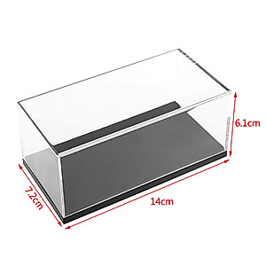 Acrylic Car Model Display Box for1:43 Car Model Display Box with Base Transparent Display Show Case for Toy Model Cars Miniature Figure Collectible