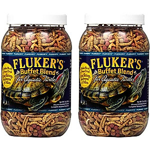 Fluker's Buffet Blend Aquatic Turtle Formula for Pets, 7.5-Ounce [2-Pack]