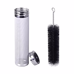 Beer Brewing Dry Hopper Filter, Supkiir Stainless Steel Hop Strainer 300 Micron mesh with Nylon Bristles for Home Beer Brewing, Homemade Brew, Home Coffee