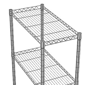 SINGAYE 4 Shelves Adjustable Storage Shelf Wire shelving Storage Rack 520lbs Loading Capacity Standing Shelf Units,23.2" W x 13.4" D x 47.2" H for Kitchen Office Pantry Room,Silver