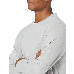 Amazon Essentials Men's Regular-Fit Long-Sleeve T-Shirt, Light Grey Heather, Large