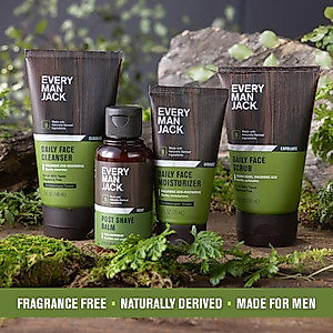 Every Man Jack Gentle Exfoliating Face Scrub For Men- Exfoliate Away Dead Skin, Moisturize, and Revive Tired Skin with Jojoba Beads, Hyaluronic Acid, and Caffeine - 4.2 oz Men’s Face Scrub -Twin Pack