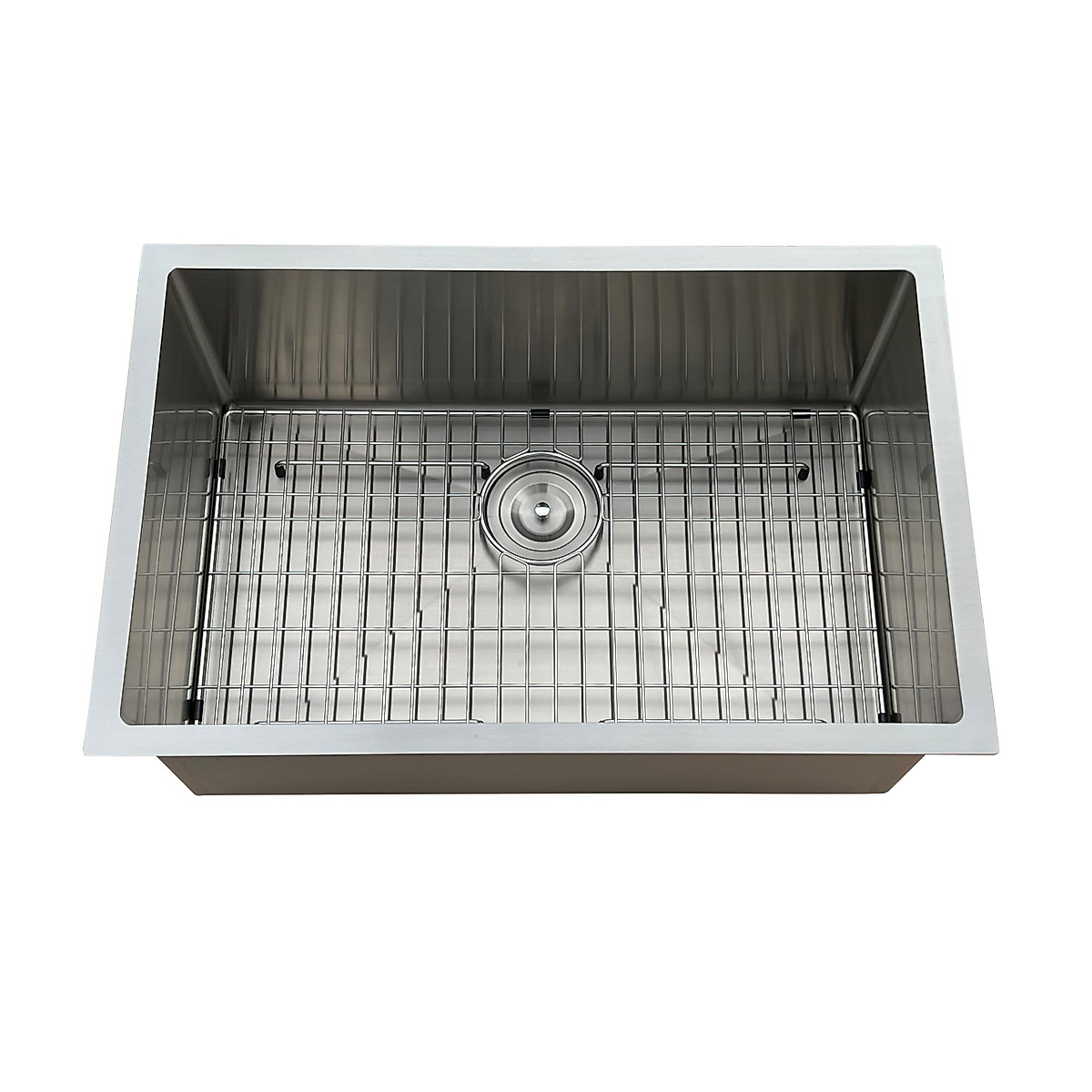 22"x18.5"x10" High-end 22 inch Undermount Stainless Steel Kitchen Sink. Full Accessory Set. XL Single Bowl Deep Basin. 16 Gauge Thick.